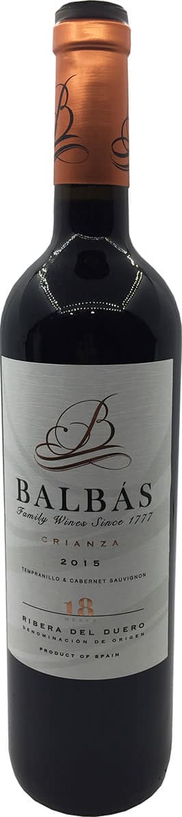 Comprar Vino Tinto Balbás Crianza 2017 | LICOREA 😉