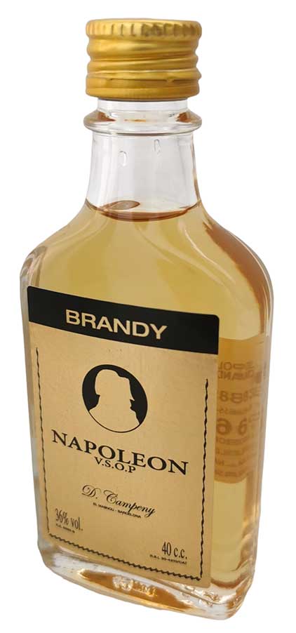 Online Brandy Napoleón VSOP 4 CL Miniatures Shop Price & Reviews | Licorea