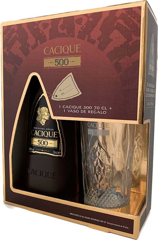 Ron Cacique 500 + Vaso (Venezuela) precio