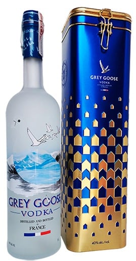 Online Grey Goose Metal Box 1 Litre Vodka Shop Price & Reviews | Licorea