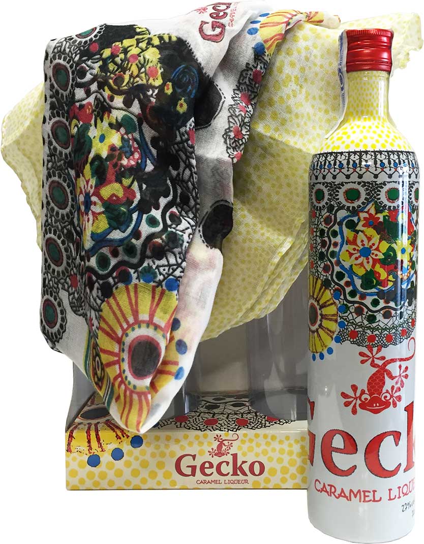 Vodka Caramelo Gecko Edición Victorio & Lucchino + Fular – Vodka | Licorea