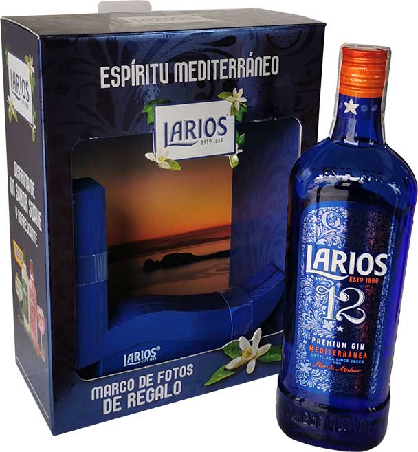 Larios 12 + Marco de fotos (España) – Ginebra | Licorea