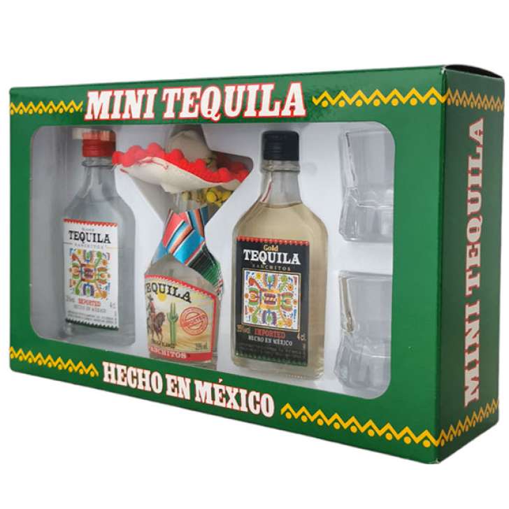 Colección Tequila Ranchito (3 Miniaturas + 2 Vasos) Kollektionen online ...