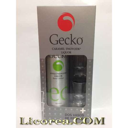 Vodka Vodka Manzana Verde Gecko + 2 Chupitos precio