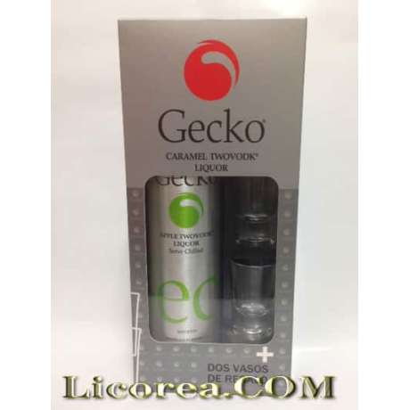 Vodka Vodka Manzana Verde Gecko + 2 Chupitos precio