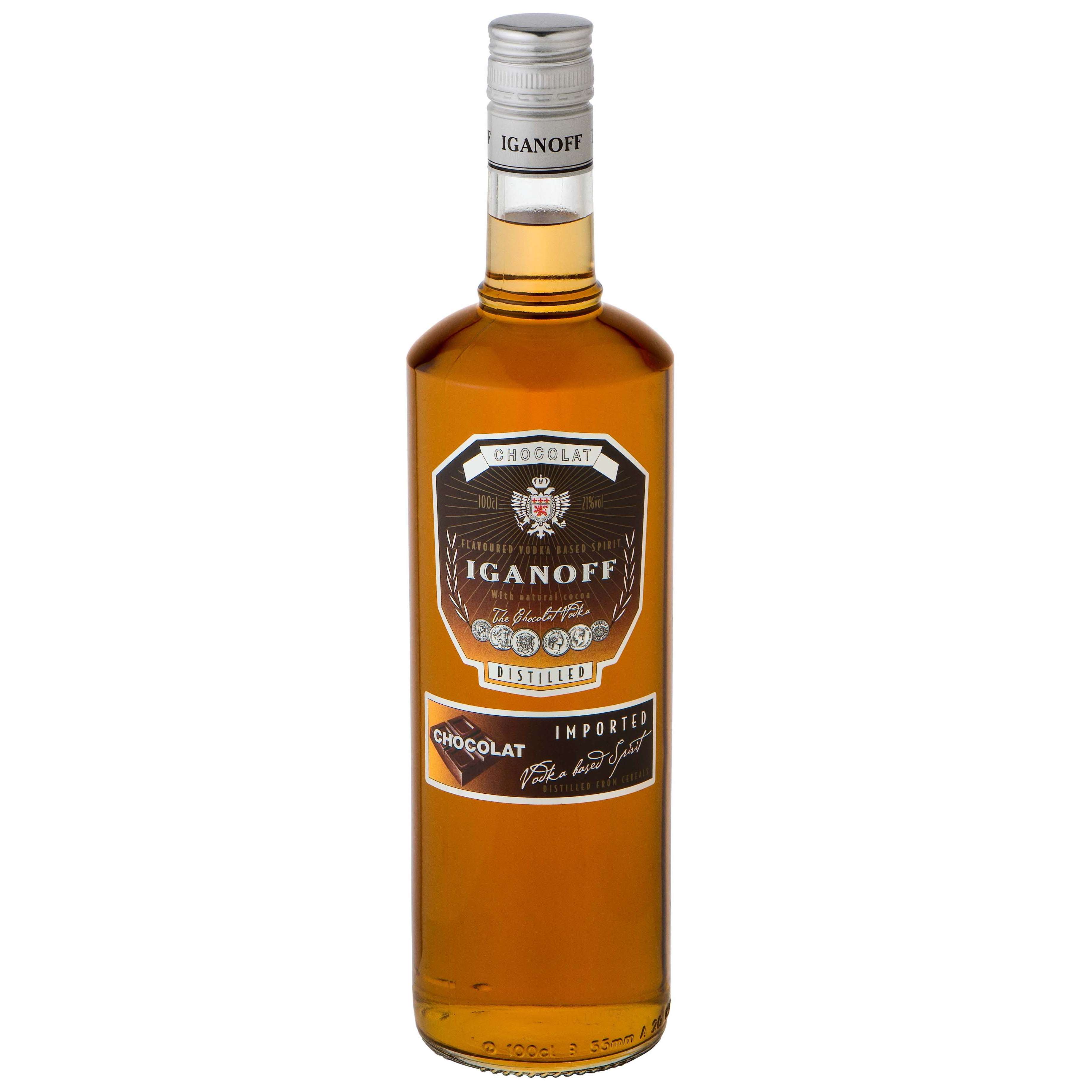 Online Chocolate Vodka Iganoff 1 Liter Vodka Shop Price & Reviews | Licorea