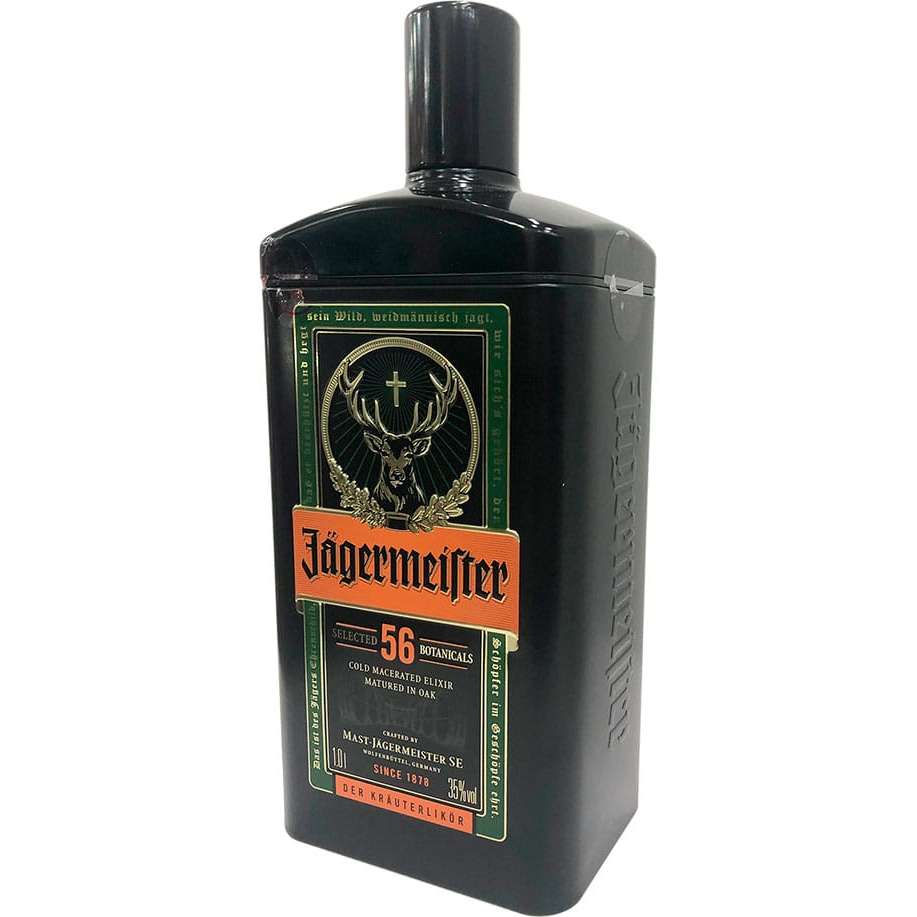 Jagermeister Black Tin 1 Liter Liquor price