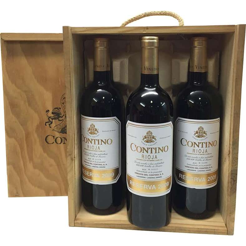 Contino Reserva 2012 Caja de Madera 3 Botellas – Vino | Licorea