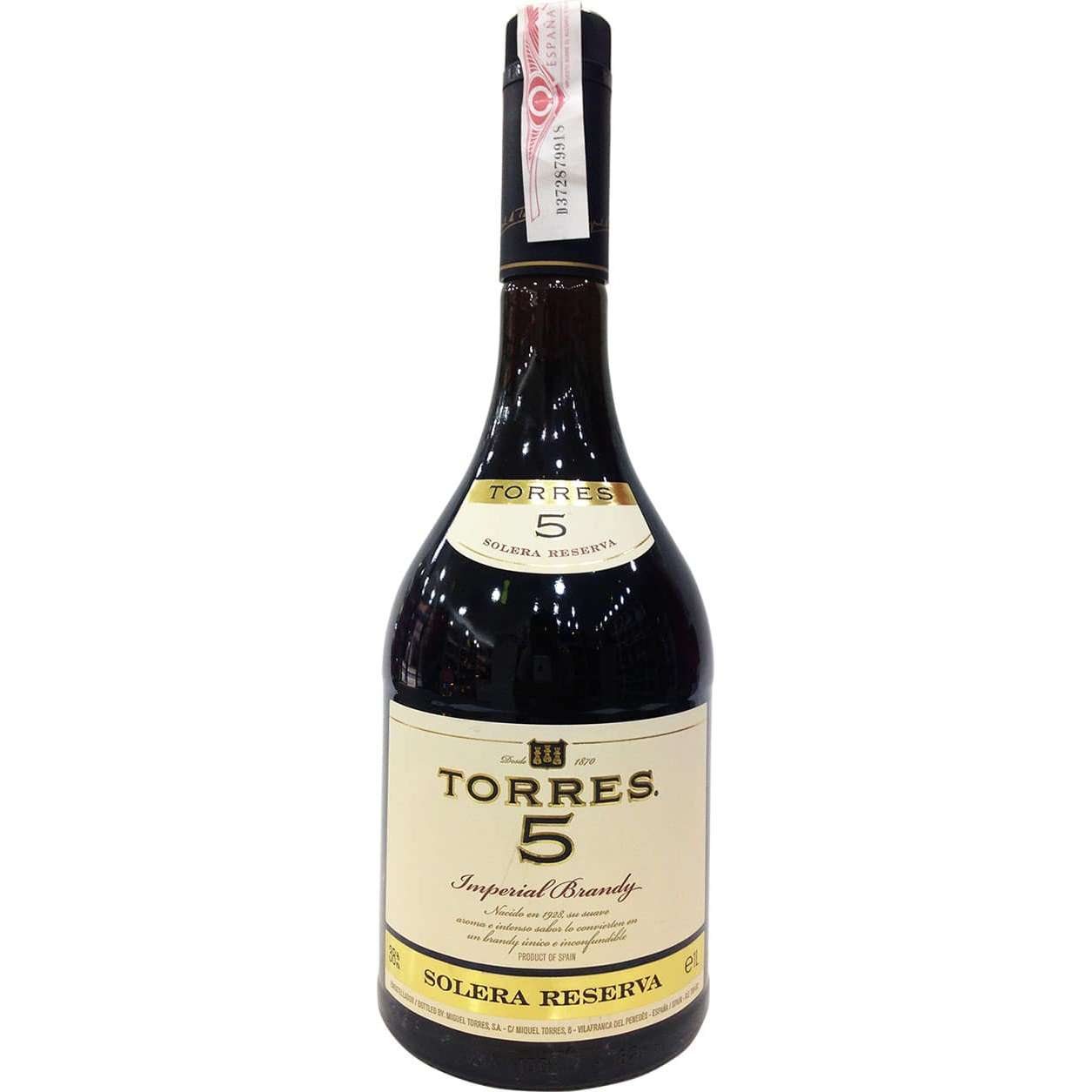 Brandy Torres 5 Solera Reserva 1 Litro precio