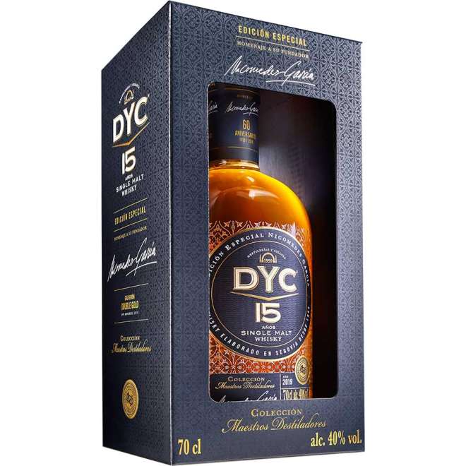 Comprar Whisky DYC Reserva 15 Años Single Malt | LICOREA 😉