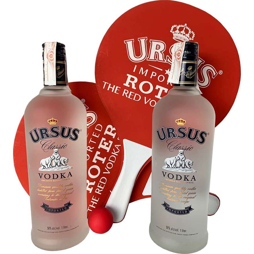 Comprar Vodka Ursus 1 Litro 50% 2 Botellas + 2 Raquetas (Holanda ...
