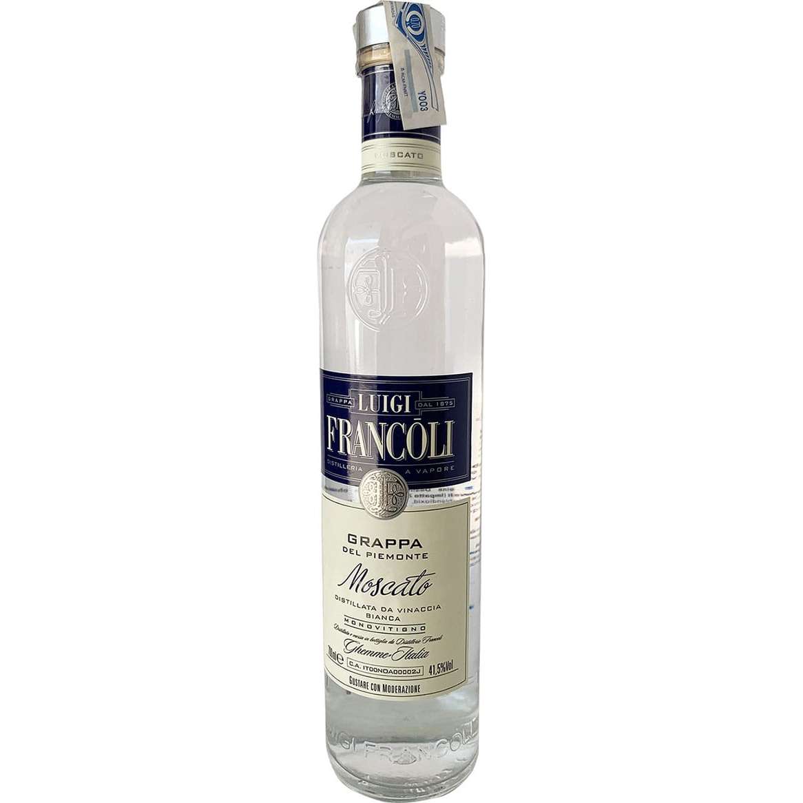 Licor Grappa Moscato Luigi Francoli precio