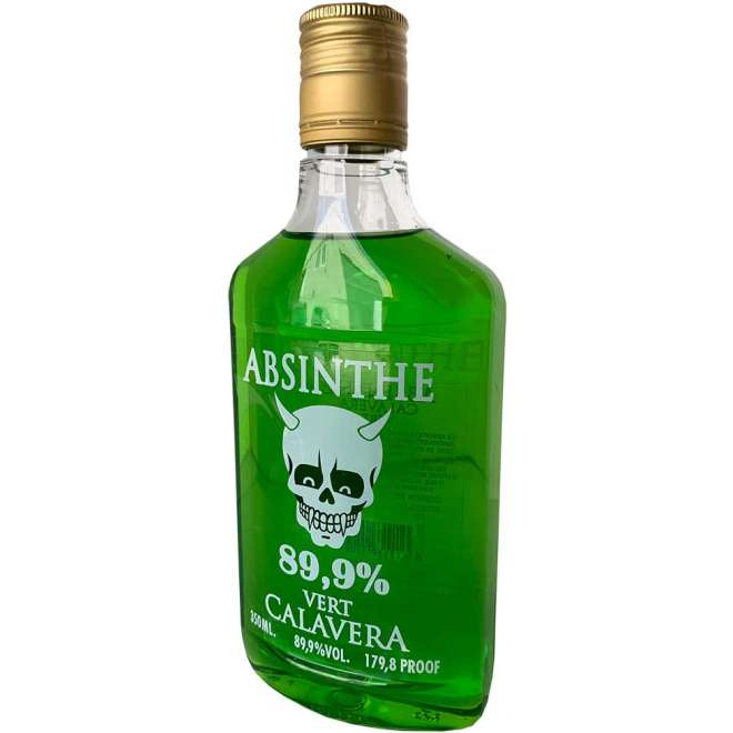 Comprar Petacas Absenta Calavera Verde 89.9% 35 CL | LICOREA 😉
