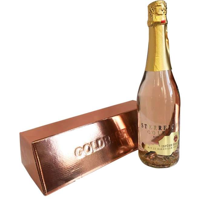 Comprar Cava - Champagne Austria Gold Rosé (Con Oro de 23 Klt) | LICOREA 😉