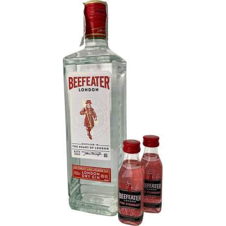 Comprar Ginebra Beefeater + 2 Beefeater Pink 5 CL Gratis Online : Licorea