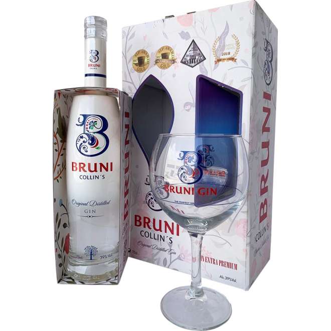 Comprar Ginebra Bruni Collin's Gin + Copa | LICOREA 😉