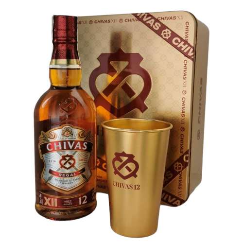 Comprar Whisky Chivas Regal 12 Años Estuche metal + Vaso Metal Online ...