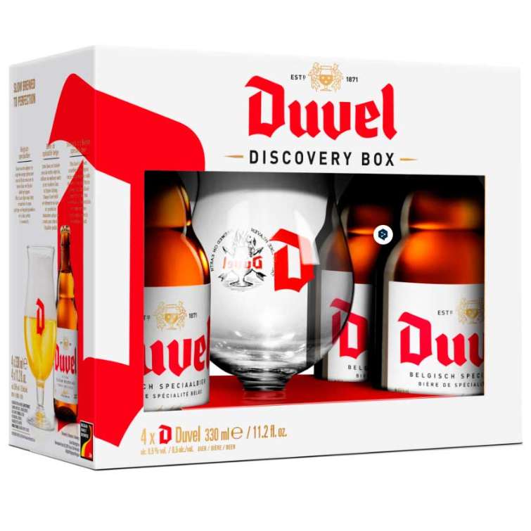 Comprar Cervezas Duvel 33 CL 4 Unidades + Copa Online - Envío Gratis