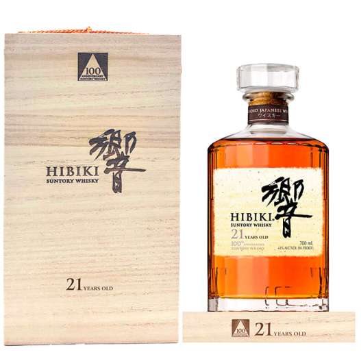 Whisky - Whisky Japonés Hibiki Suntory Reserva 21 Años 100 Aniversario : Licorea Tu Licorería Online
