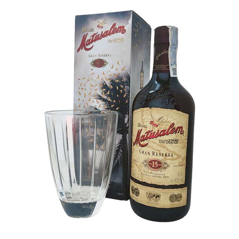 Matusalem Gran Reserva 15 Años + Vaso (Republica Dominicana) – Ron ...