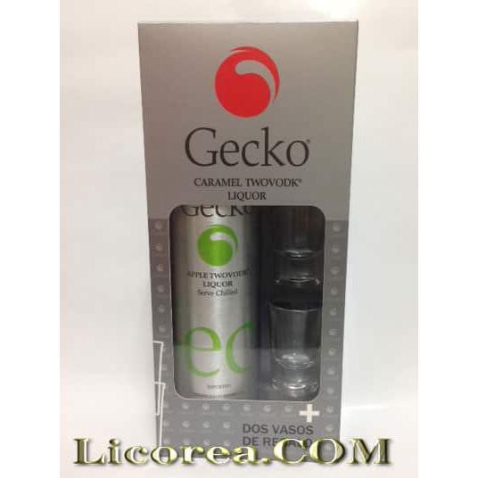 Vodka Vodka Manzana Verde Gecko + 2 Chupitos | LICOREA