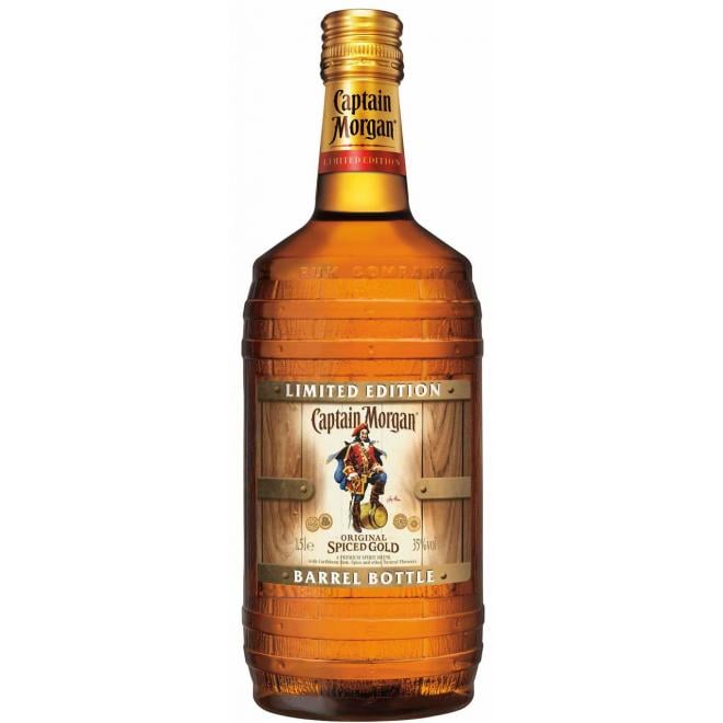 Ron Capitan Morgan Spiced Botella Barril Edición Limitada 1.5 Litros ...
