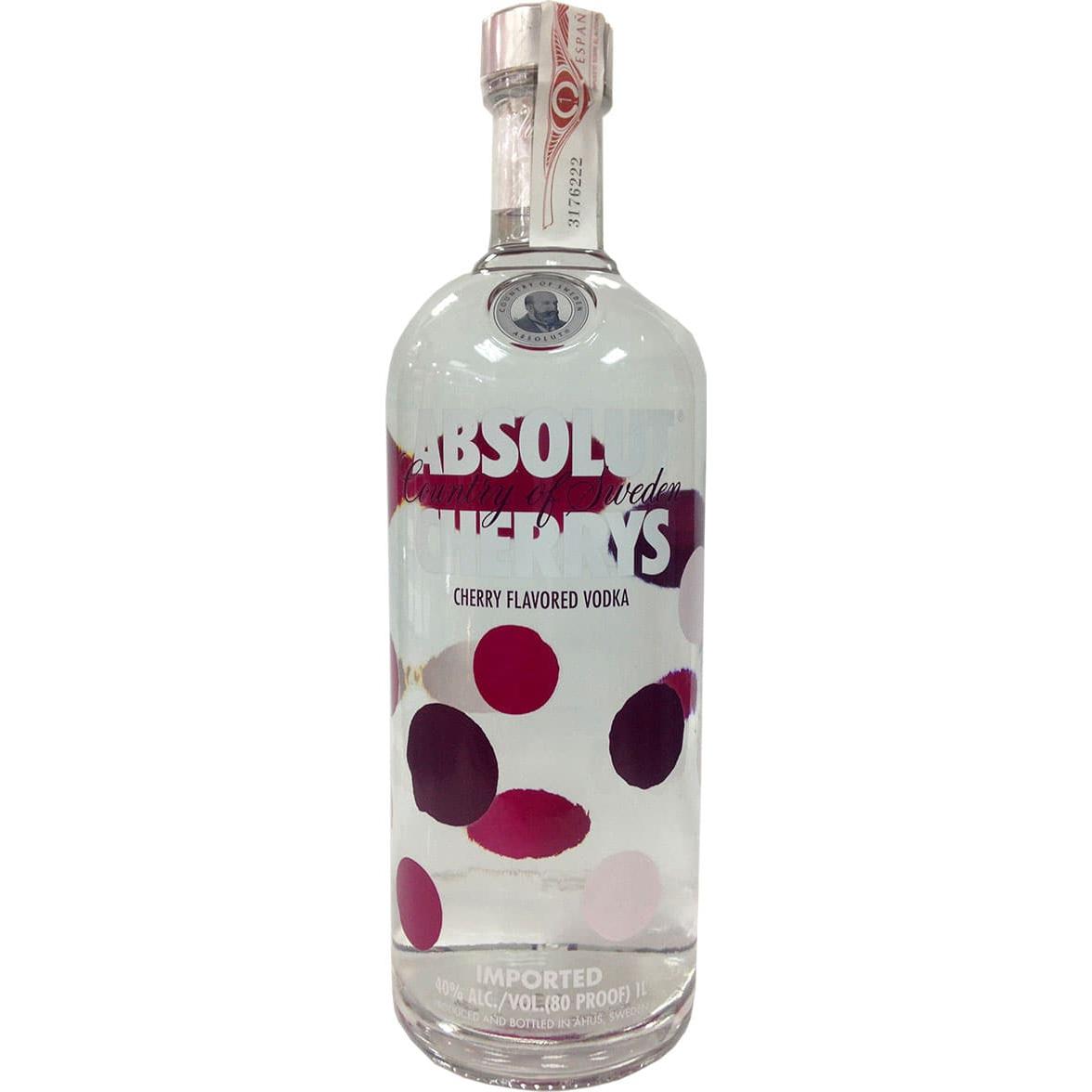 Vodka Absolut Cherrys 1 Litro (Suecia) | LICOREA 😉