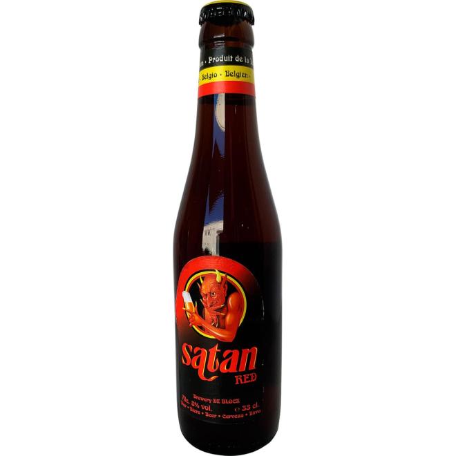 Cervezas Satan Red 33 CL (24 Unidades) | LICOREA 😉