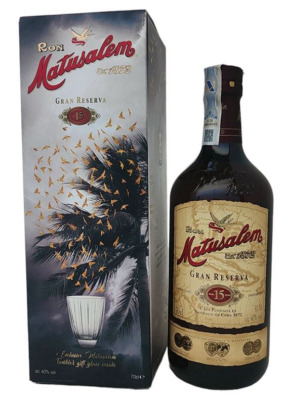 Matusalem Gran Reserva 15 Años + Vaso (Republica Dominicana) – Ron ...